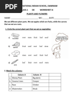 International Indian School, Dammam CLASS-1 GK Revision Worksheet | PDF ...