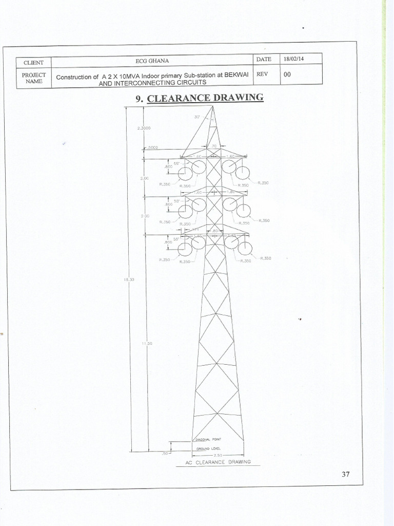 AC Tower_265sqmm AAC_Clearance Drawing | PDF