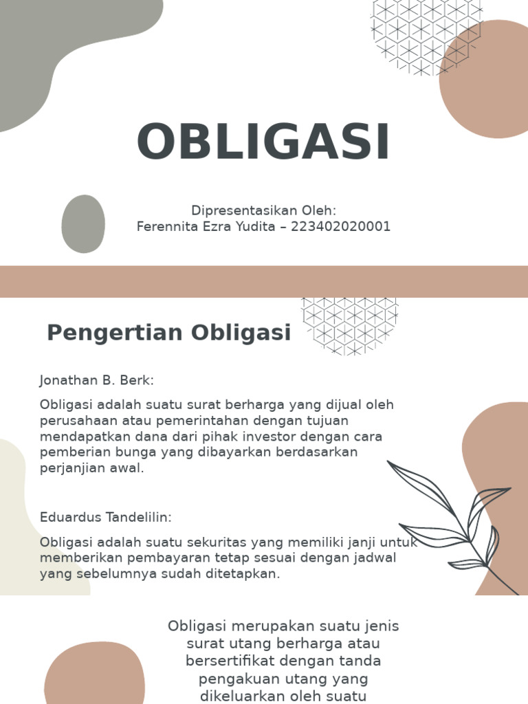 Obligasi - Ferennita | PDF