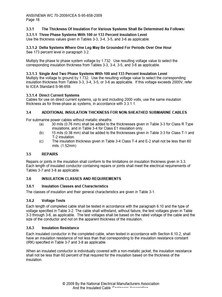 Cable Emergency Loading Capaciy Referance Nema WC-70 79 Page 25 | PDF ...