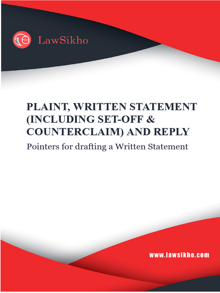 Pointers For Drafting A Written Statement 1639640687 | PDF | Lawsuit | Judgment (Law)