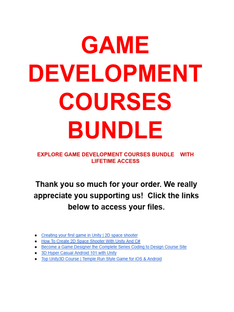 Game Development Courses Bundle 2 | PDF