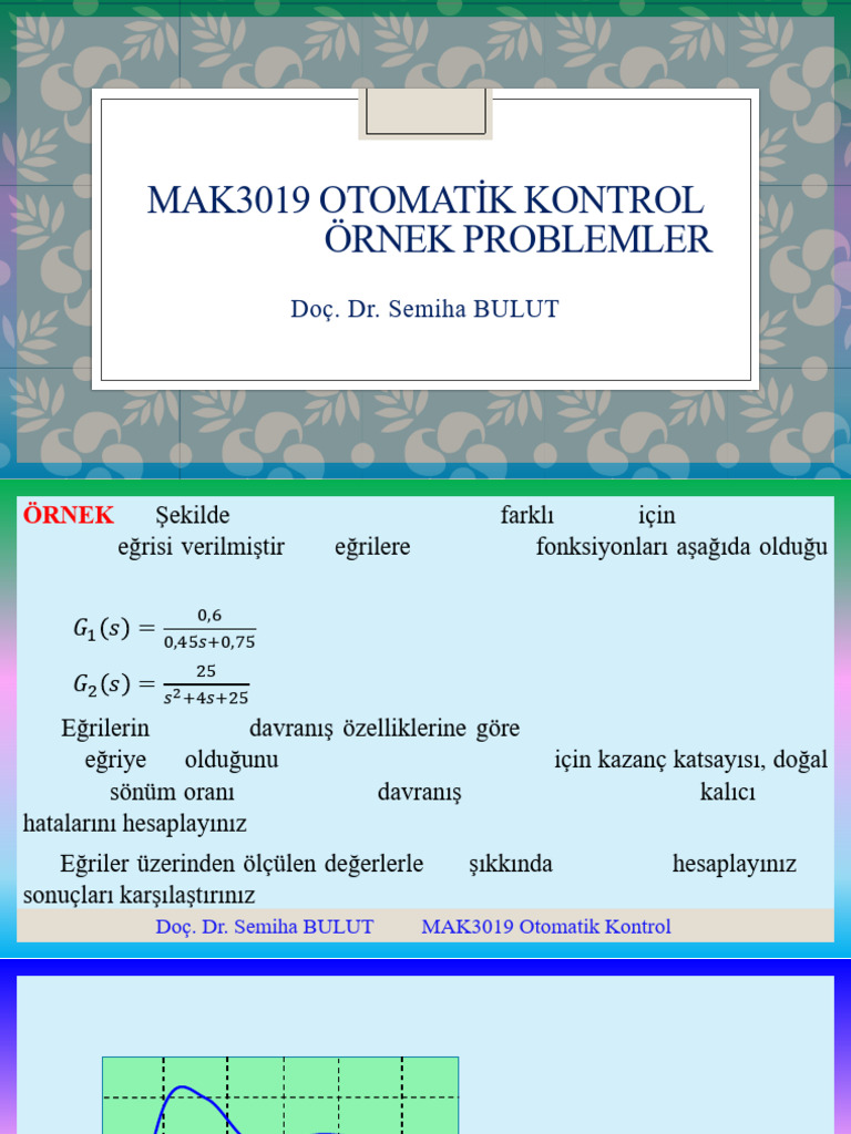 Hafta Örnek Problemler | PDF