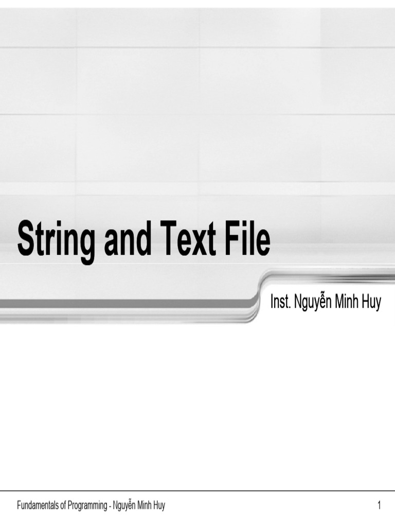 IP-06-String and Text File (1) | PDF | String (Computer Science) | Text File