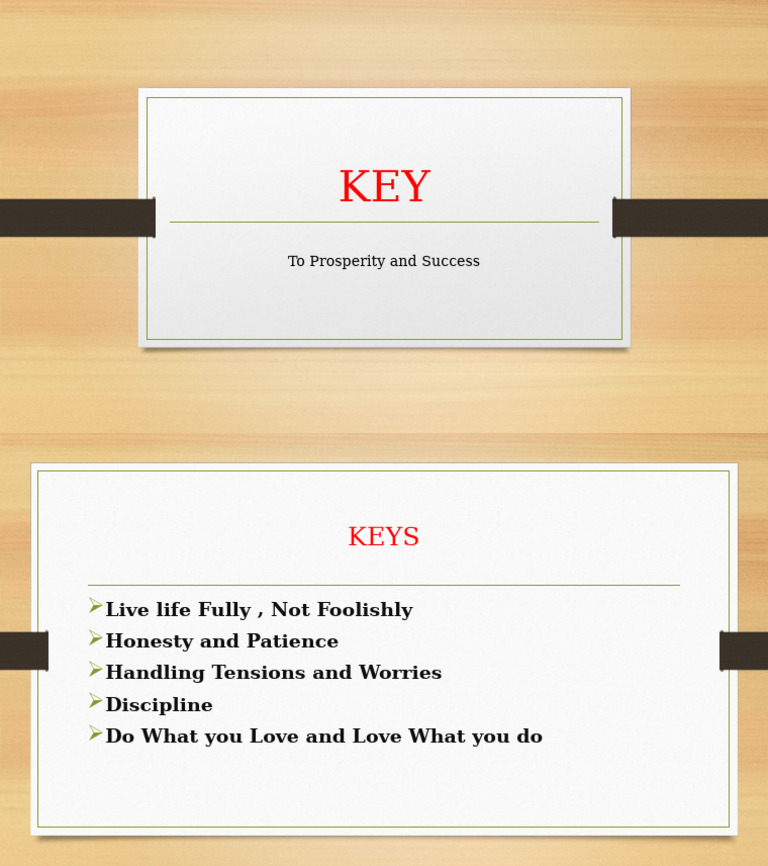 KEYS To Success | PDF