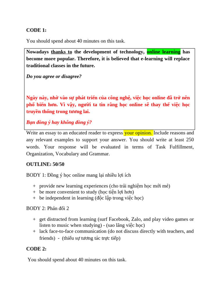 CÁC ĐỀ WRITING TASK 2 ĐÃ THI - | PDF