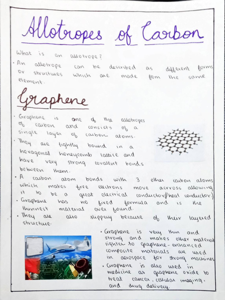 Allotropes of Carbon Research Work | PDF | Chemistry | Carbon