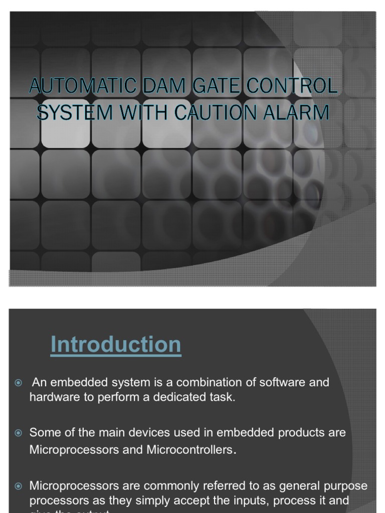Automatic Dam Gate Control System With Caution Alarm | PDF | Flash ...
