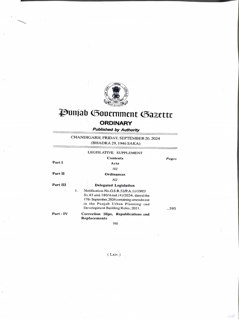 Amendment Puda Building Rules 2021-3-15 | PDF