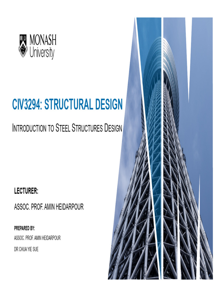 Introduction To Steel Design | PDF | Strength Of Materials | Elasticity ...