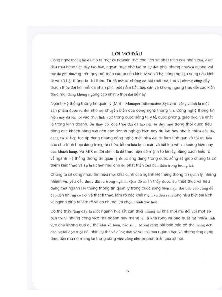 Tieu Luan Nhap Mon HTTTQL HUB | PDF