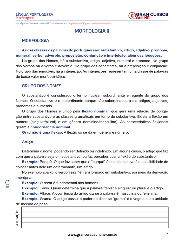 resumo_1831410-elias-gomes-santana_225305505-lingua-portuguesa-fgv-2022-aula-09-morfo-1648142402 ...