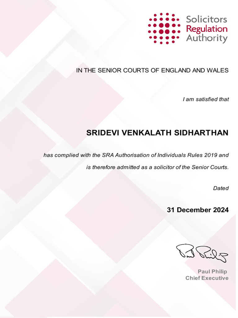 SRA-SQE-Sample Certificate | PDF