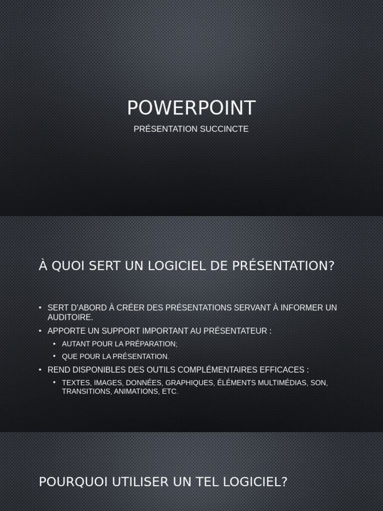 Guide d'utilisation de PowerPoint | PDF | Microsoft Powerpoint | Génie ...