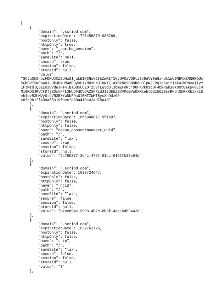 Scribd Premium Cookies PDF Free | PDF | Http Cookie | Sql
