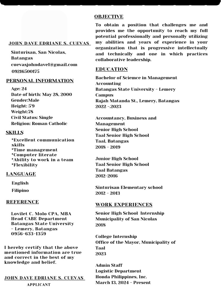 Dave Updated Resume 2024 | PDF