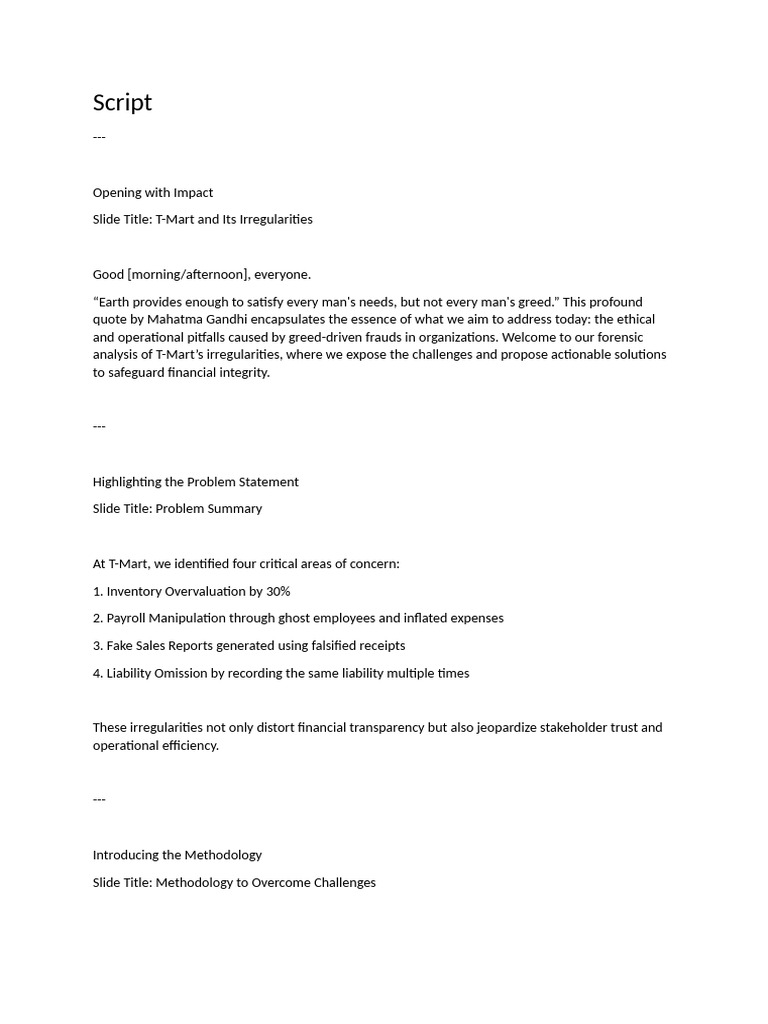 Script-2 | PDF | Audit | Artificial Intelligence