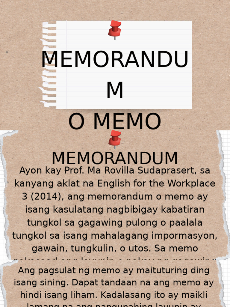 Memorandum o Memo | PDF
