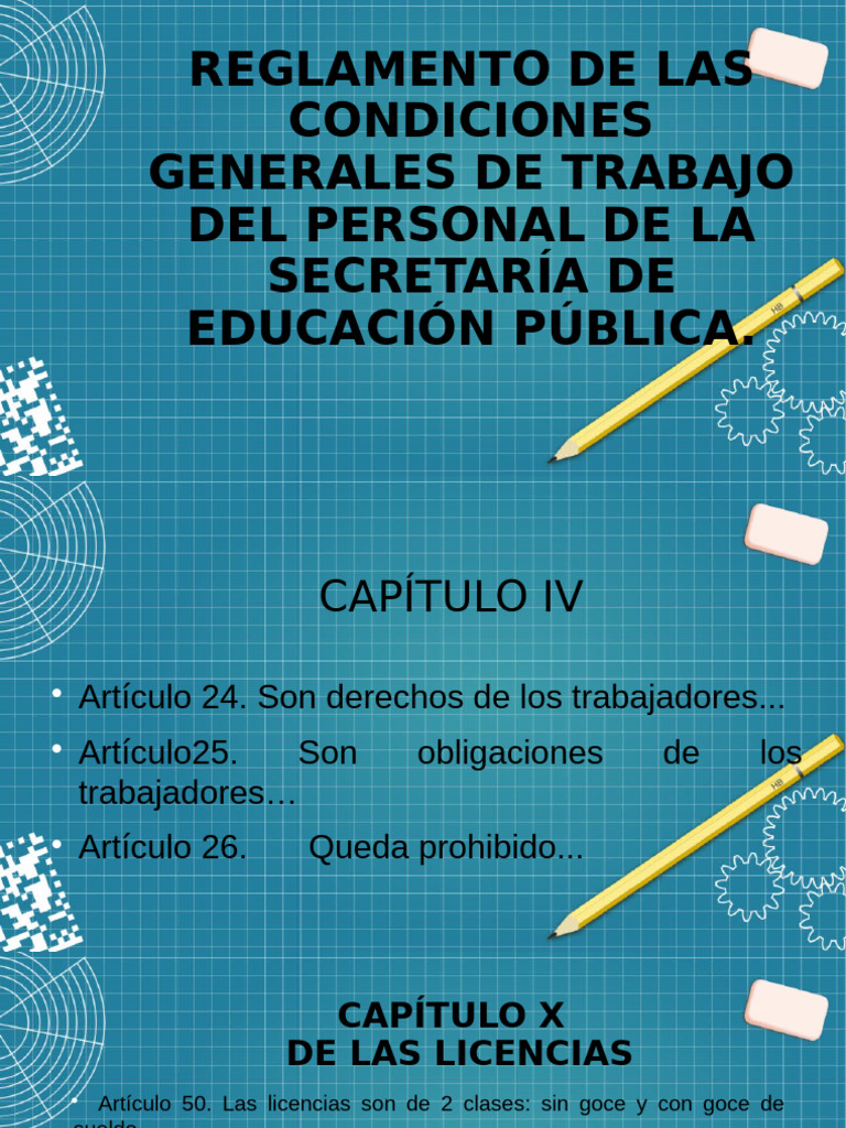 Reglamento de Las Condiciones Generales de Trabajo Del Personal de La ...