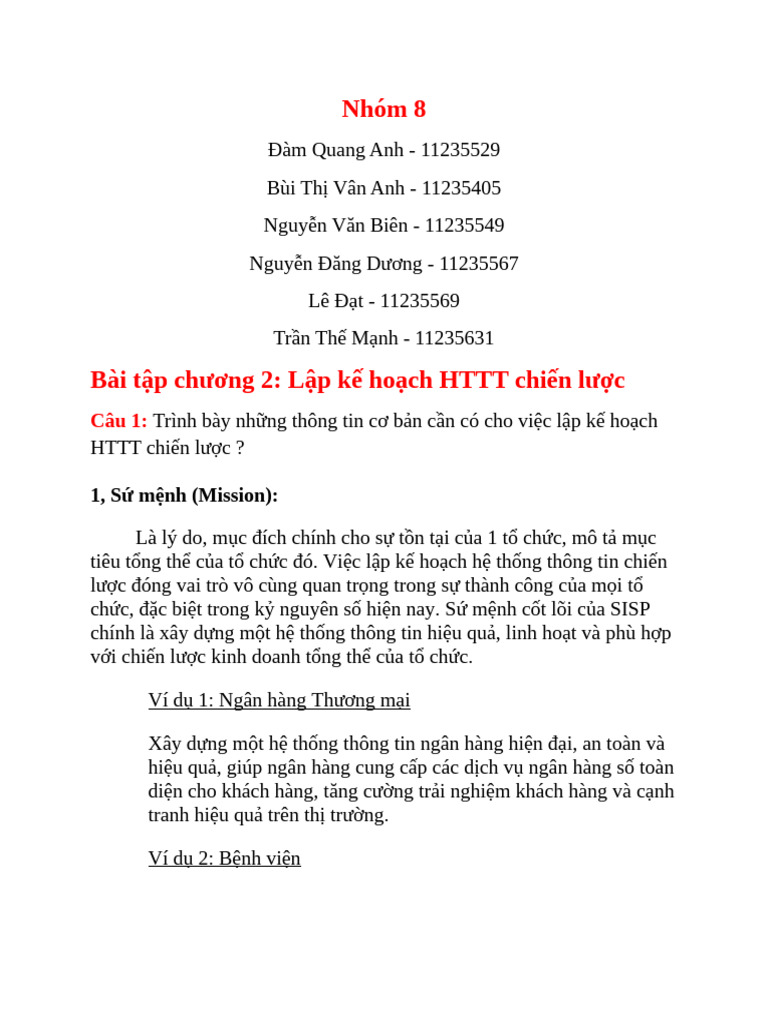 BT C3 QTCNLTT - Nhóm 8 | PDF