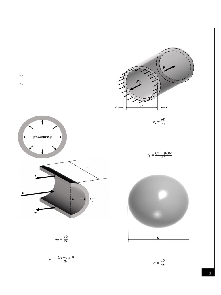 THIN-WALLED-PRESSURE-VESSELS | PDF | Mechanics | Materials