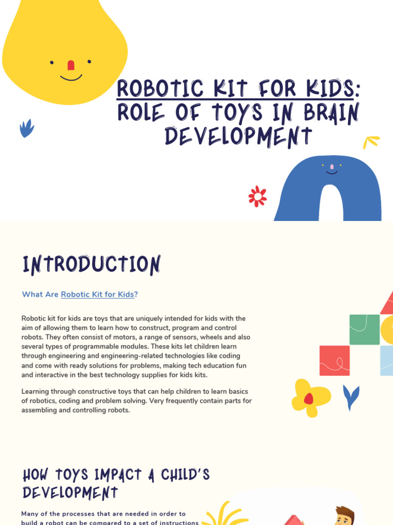 Robotic Kit for Kids : Role of Toys in Brain Development | PDF | Creativity | Robotics
