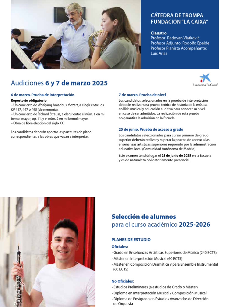 Cátedra de Trompa | PDF | Acorde (Música) | Composiciones Musicales