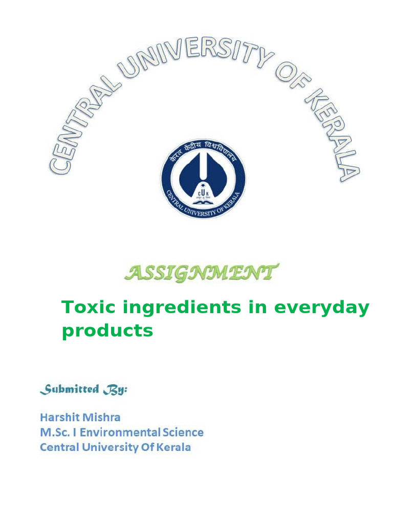Harshit Mishra[sem I](Toxicology assignment) | PDF | Chemical Substances