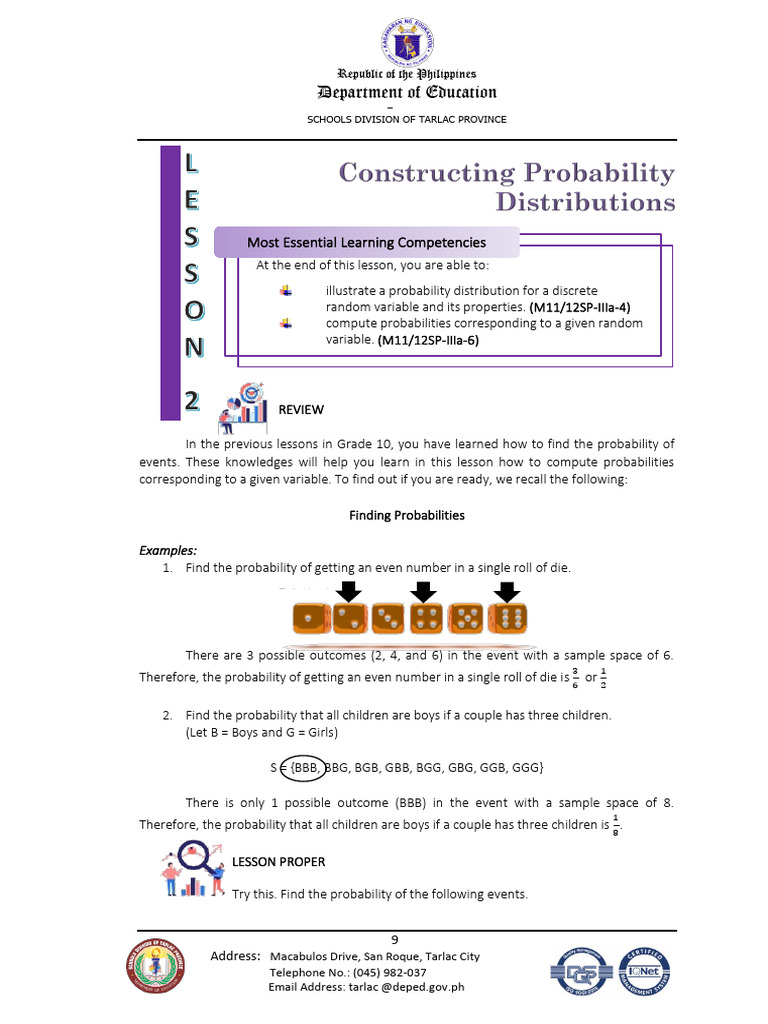 Q3 Lesson 2 Stats | PDF | Random Variable | Probability Distribution