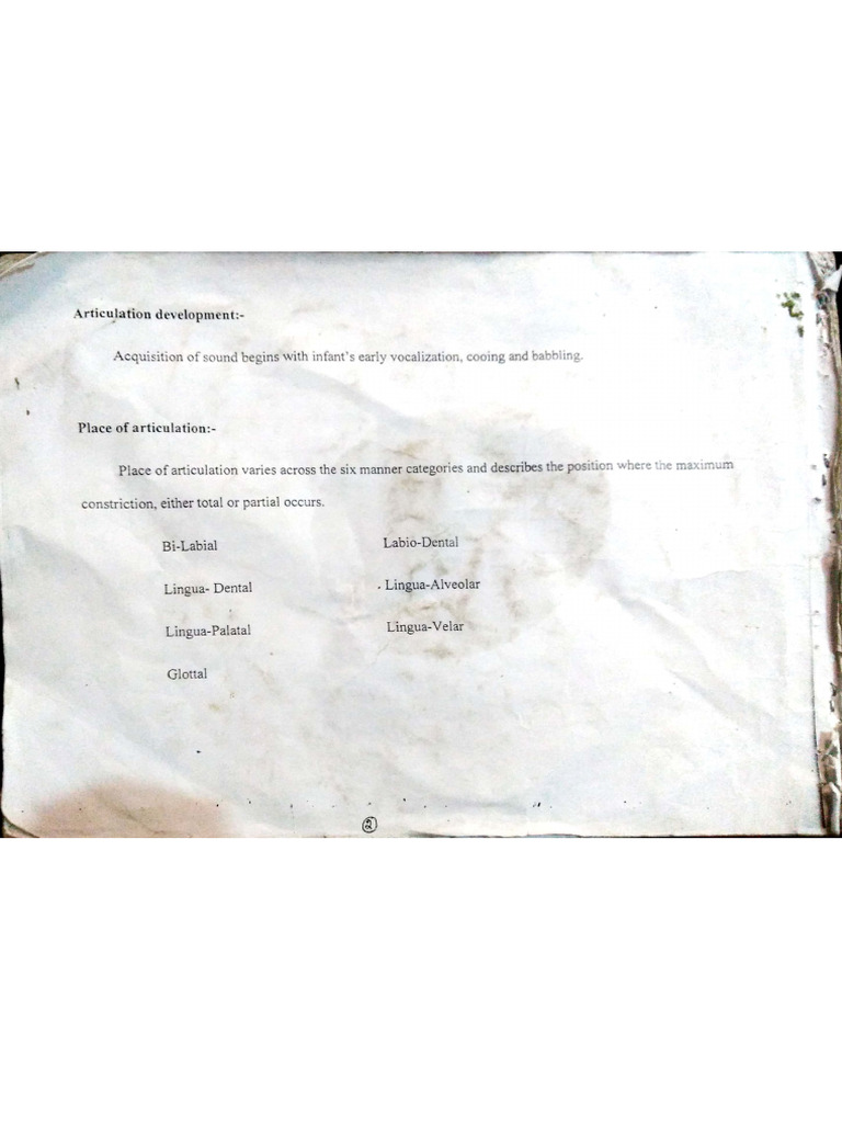 Articulation Book | PDF