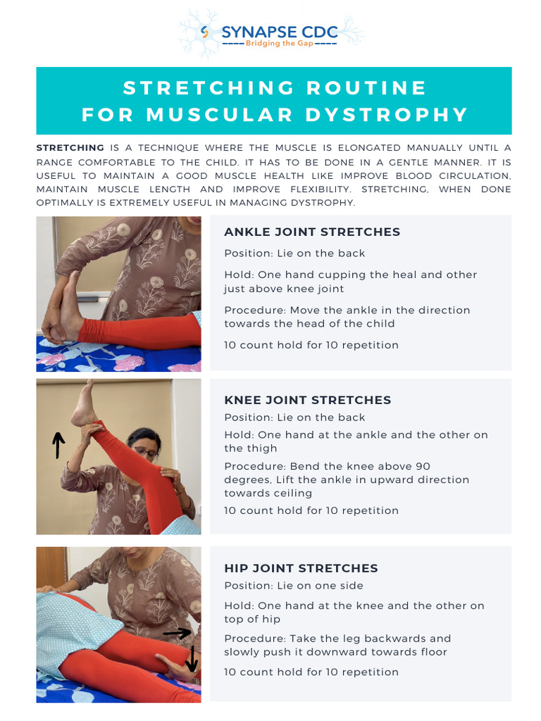 Stretching for Dystrophy | PDF | Elbow | Hand