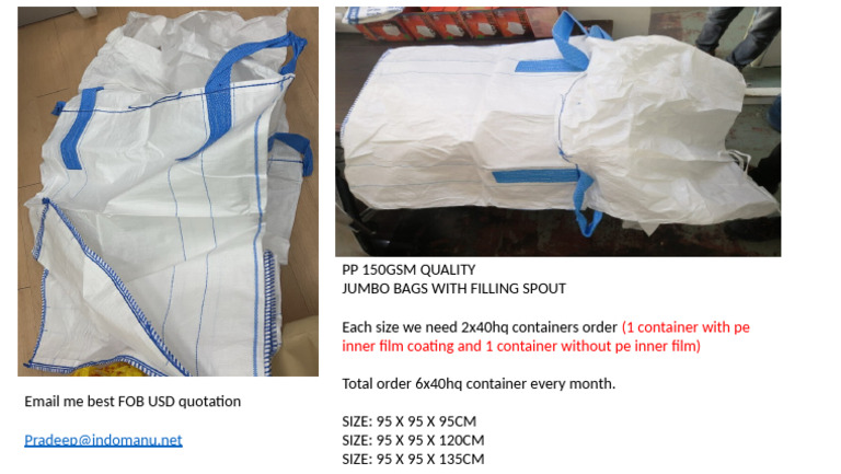 Jumbo Bags | PDF