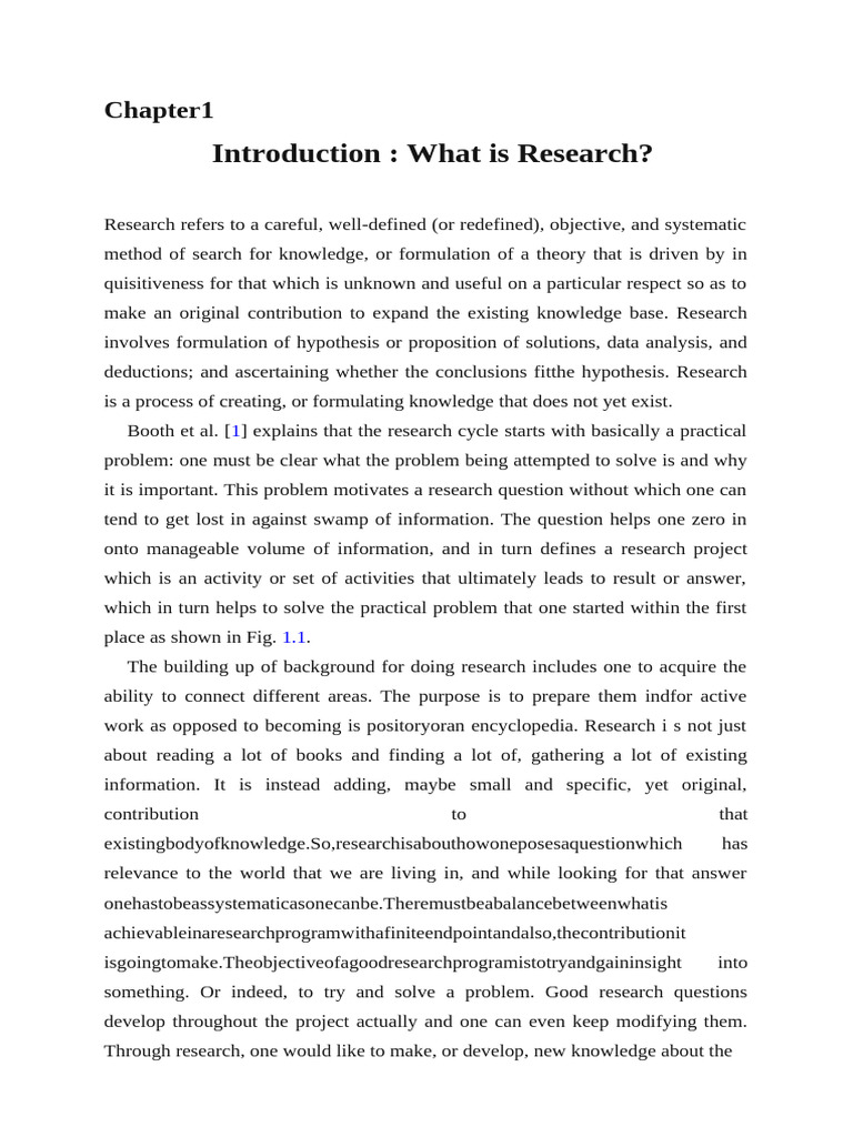 Research Methodology - Notes | PDF | Knowledge | Cognition