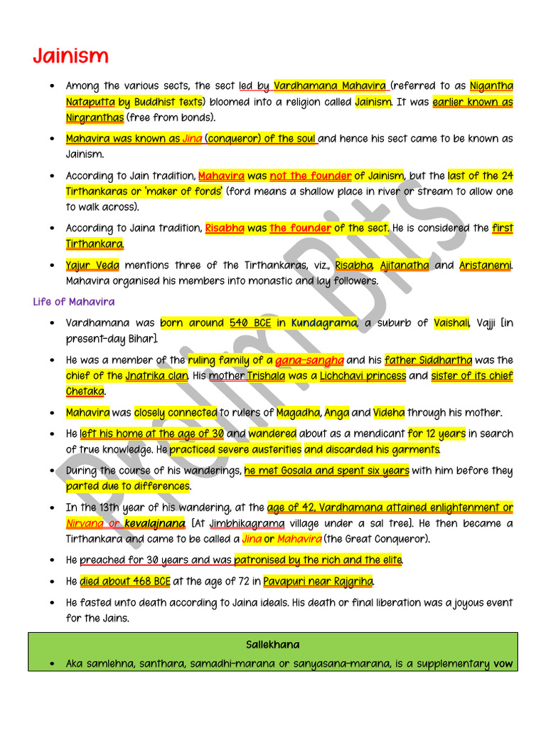 Jainism and Budhhism | PDF