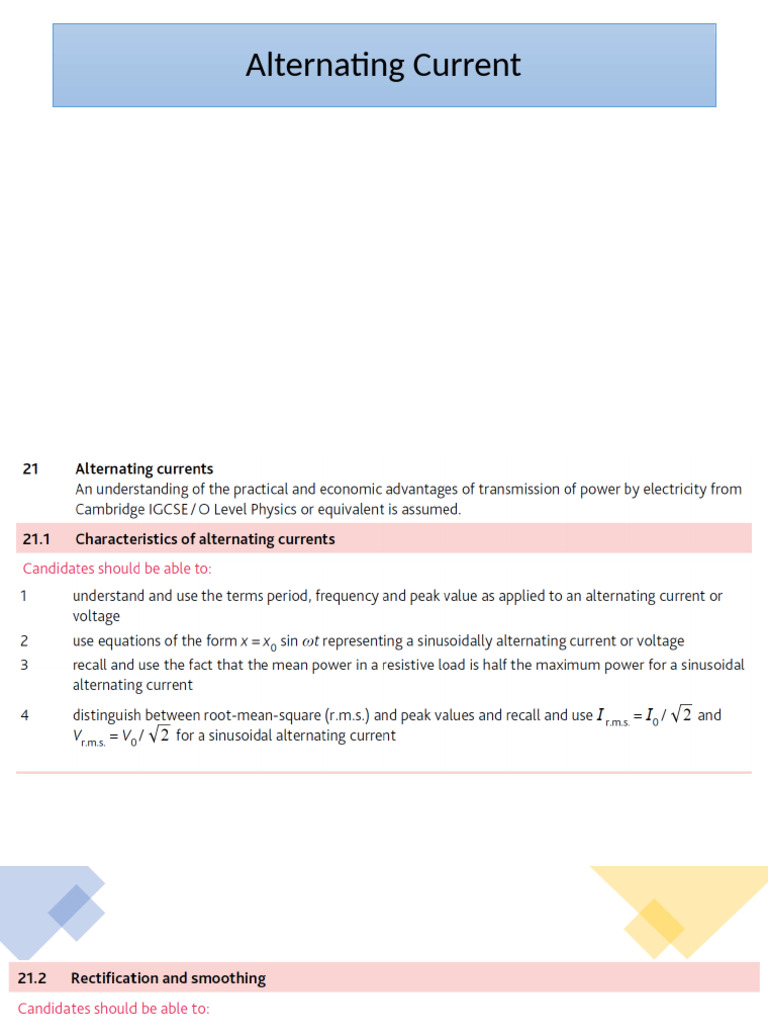 Alternating current | PDF