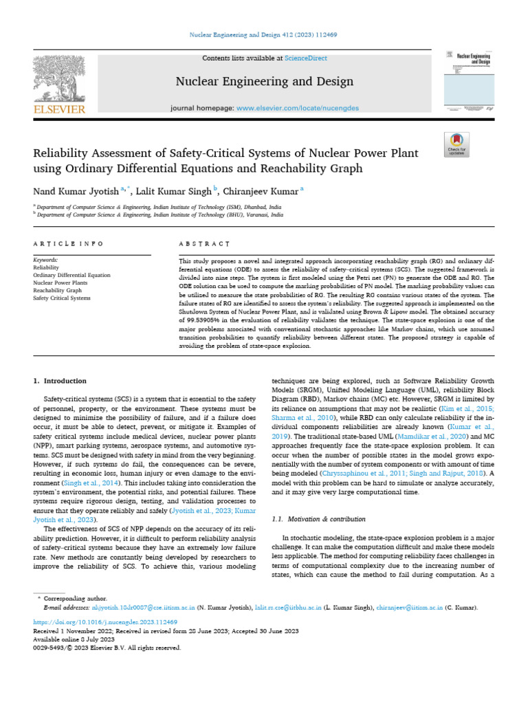 Rel Assess Ned | PDF | Reliability Engineering | Ordinary Differential Equation