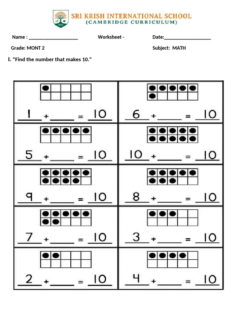 Math Clock Worksheet | PDF