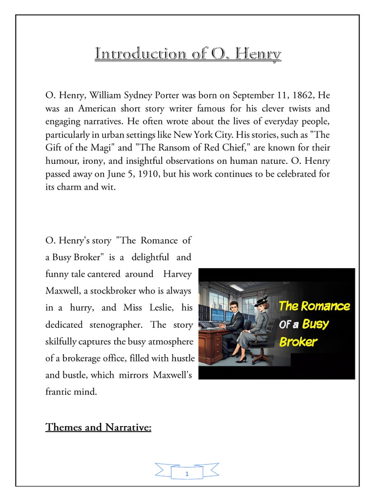 Introduction of O 1 | PDF