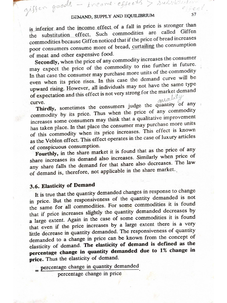 Demand, Supply and Equilibrium | PDF | Demand | Elasticity (Economics)