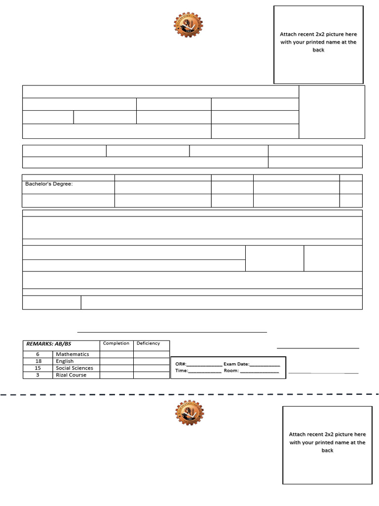 Admission Form for Bulacan State University | PDF | Justice | Crime ...