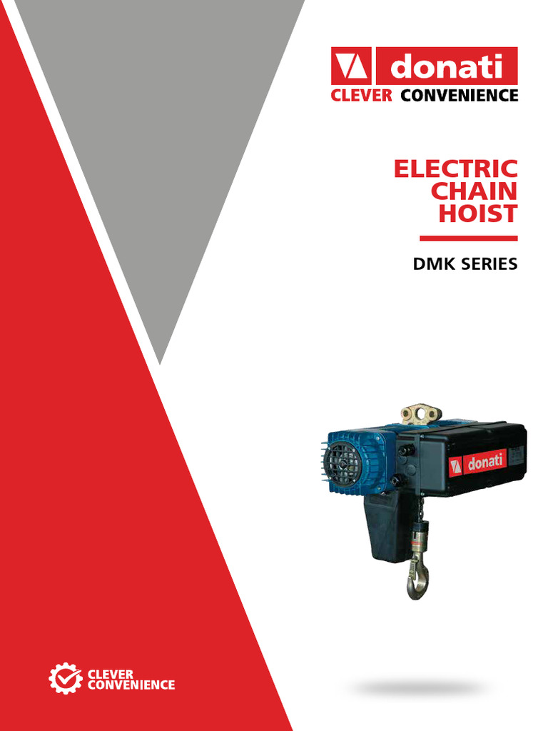 DMK Electric Chain Hoist Overview | PDF | Crane (Machine) | Insulator ...
