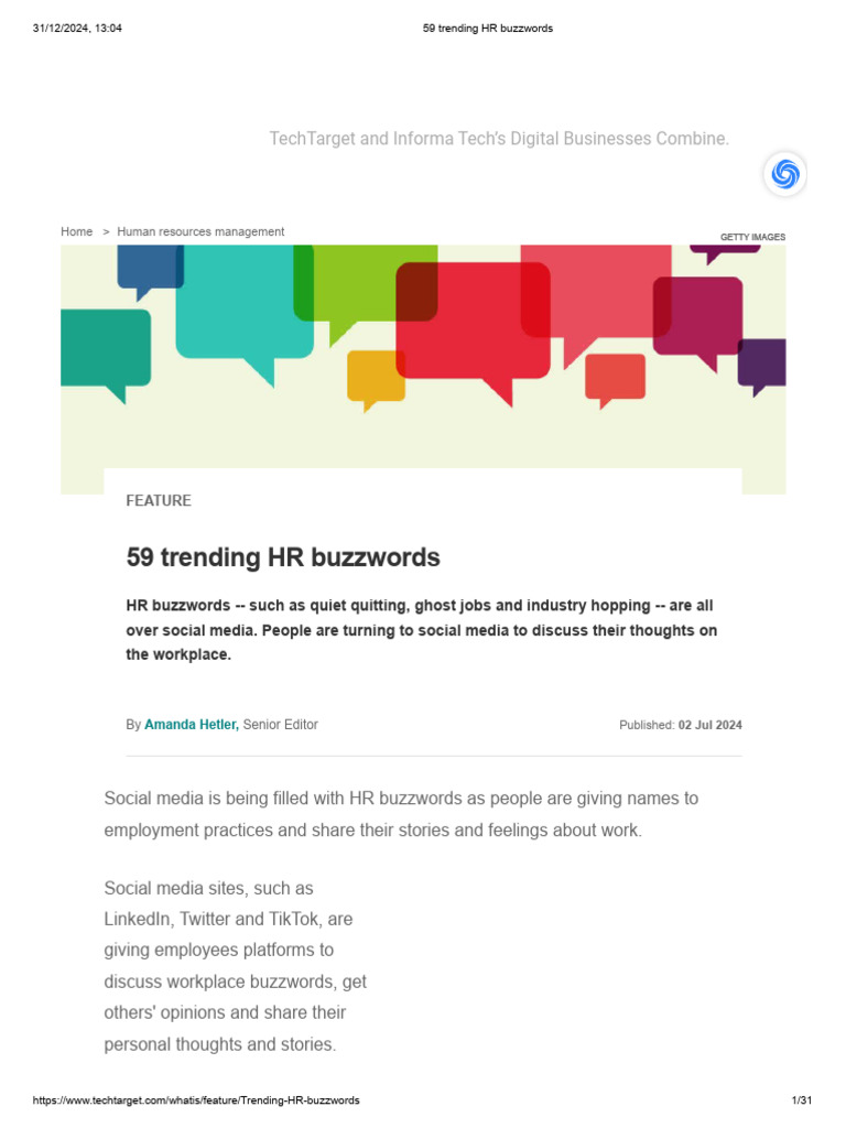 59 Trending HR Buzzwords | PDF | Cost Of Living | Employment