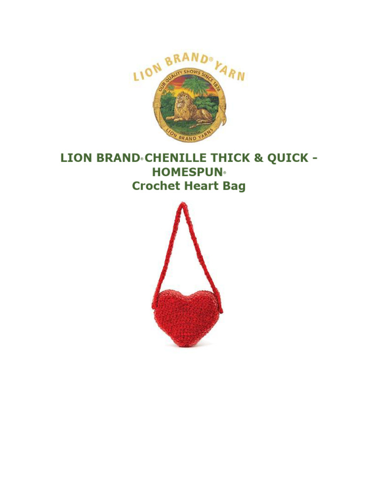 Crochet Pattern Heart Bag 40550 A | PDF | Crochet | Yarn