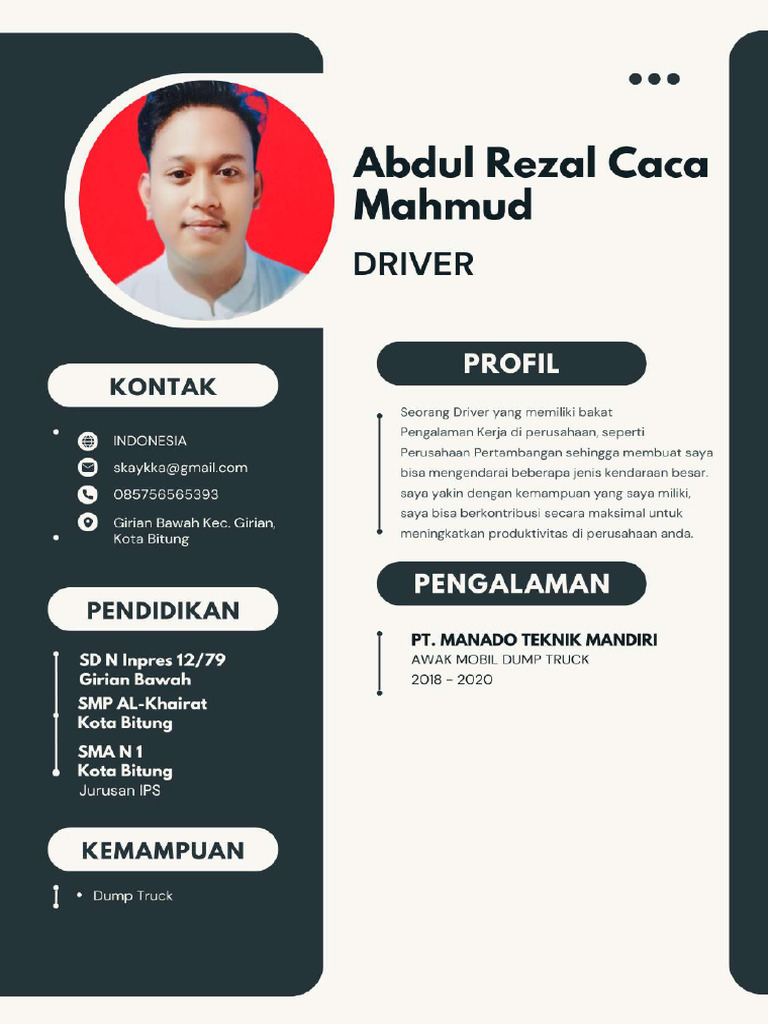 CV - Abdul Rezal | PDF