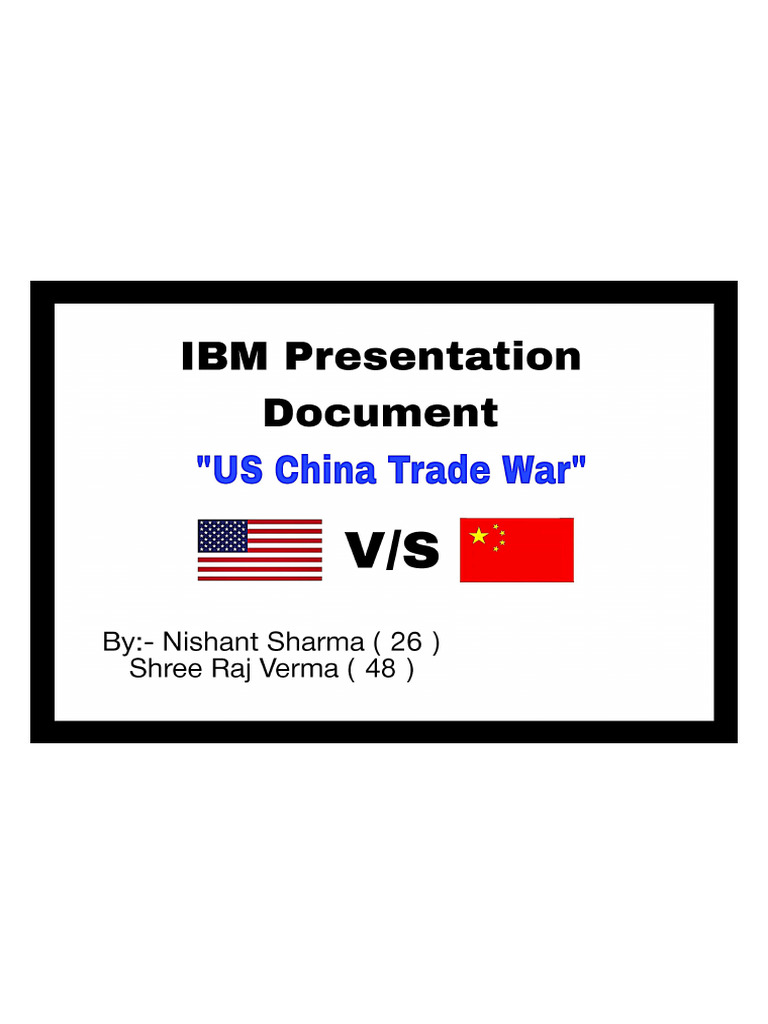 Trade War | PDF