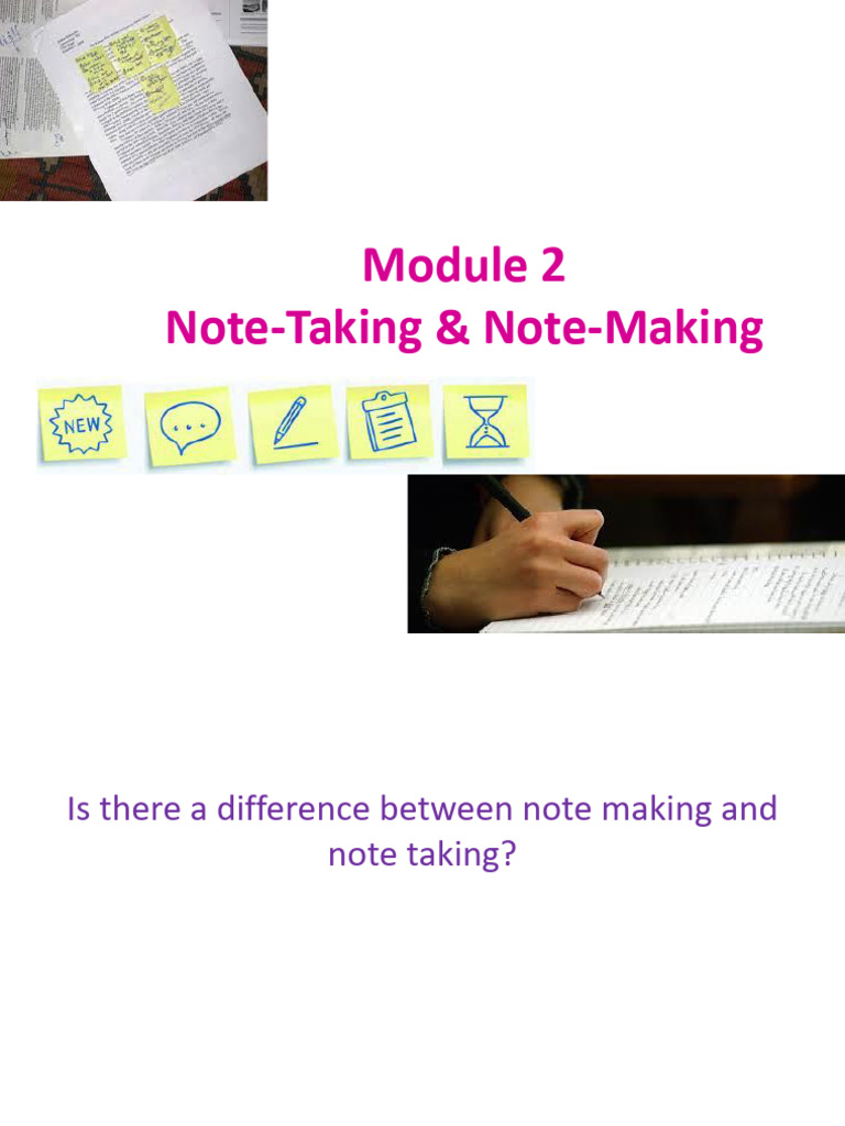 C97SP-2022_Mod 2_Note Taking | PDF | Stress (Biology) | Psychology