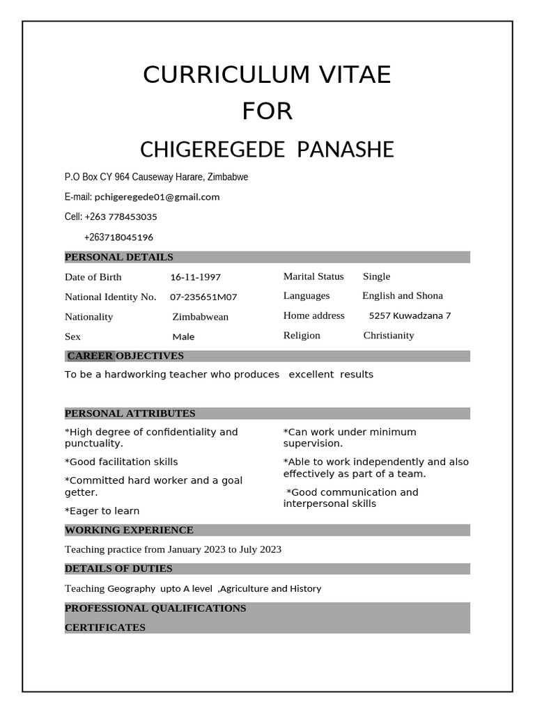 MR Chigeregede Finally | PDF