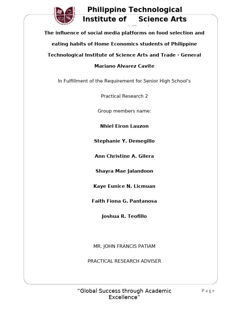 PR2 Group 4 1 4 Full Blown Unfinished | PDF | Social Media | Popular Culture & Media Studies