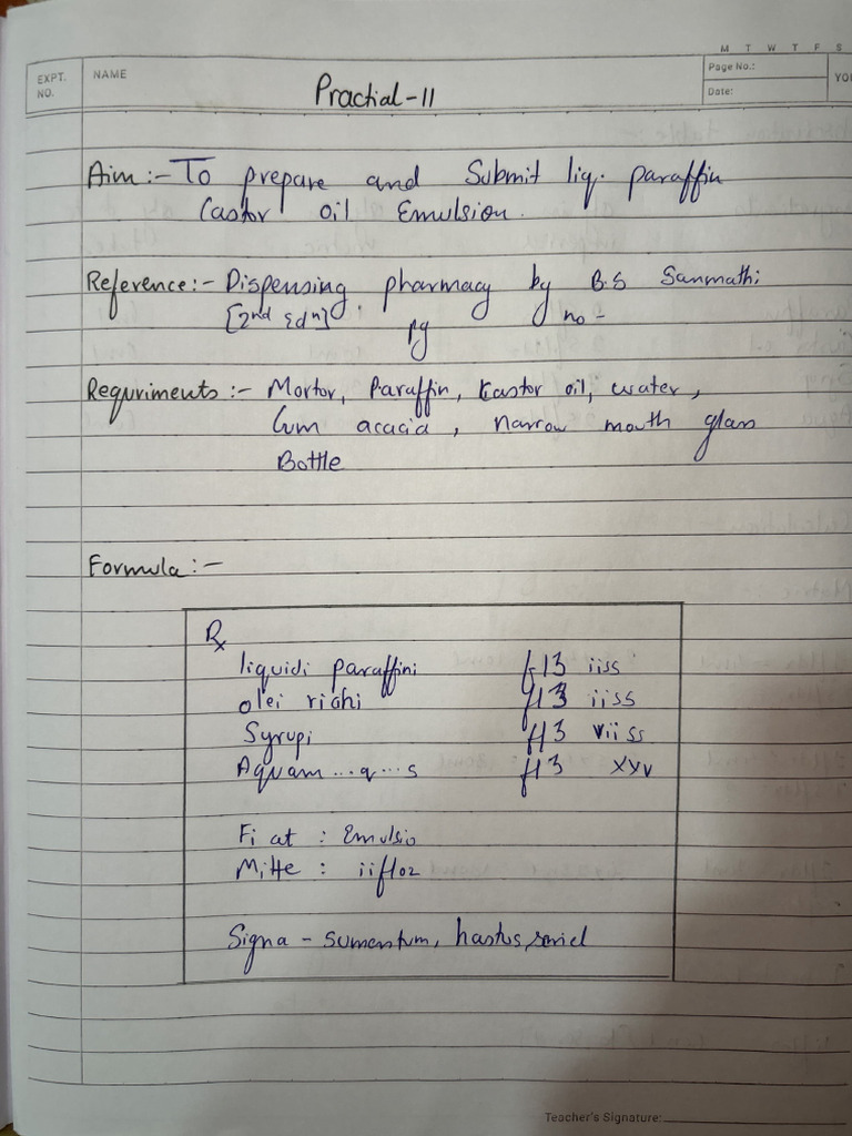 Ceutics Pratical 11 | PDF