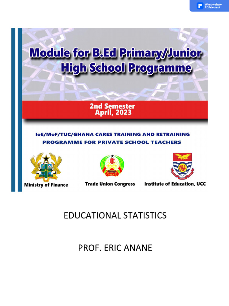 Educational Statistics Overview | PDF | Cost Of Living | Statistics